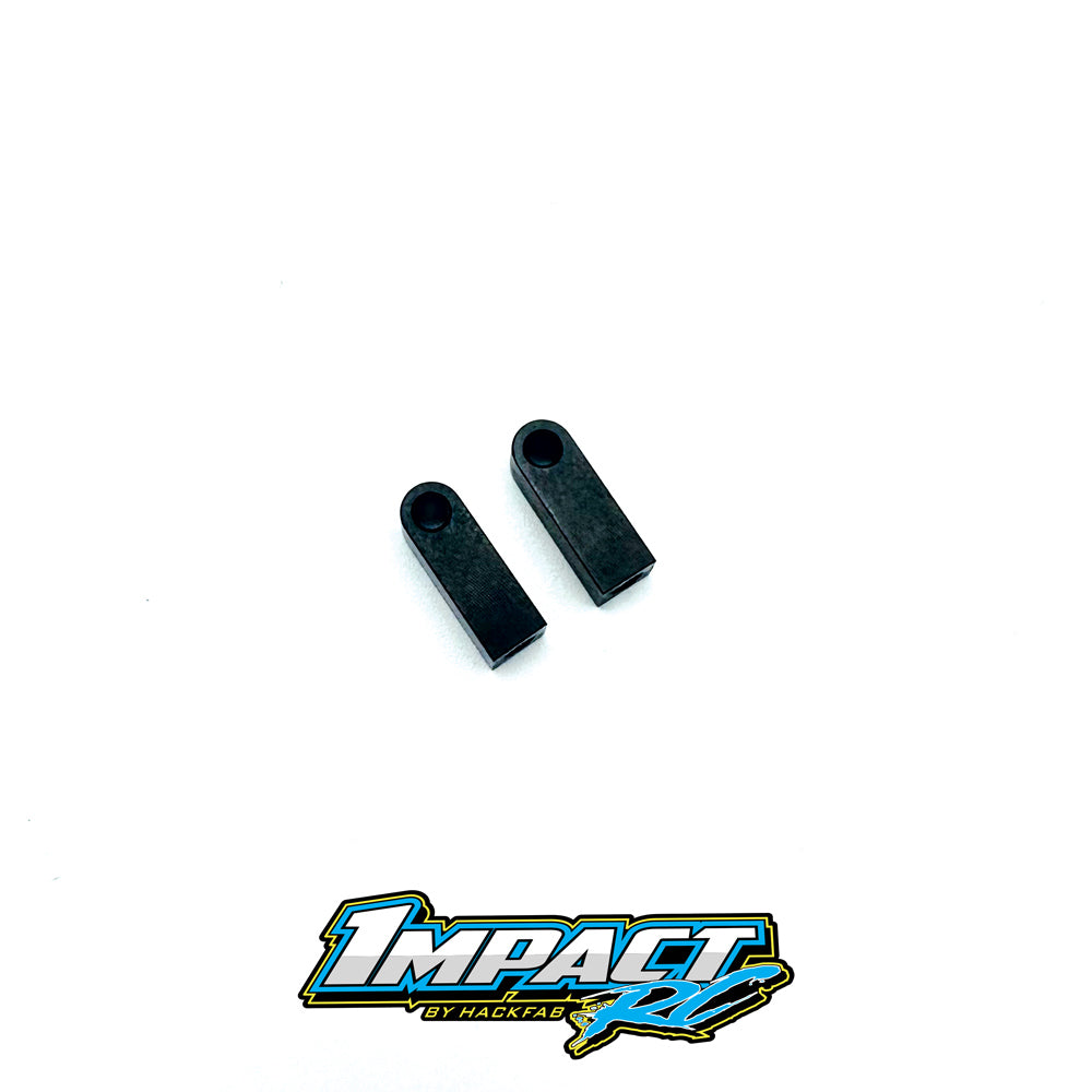 Impact RC Outkast V2 Crossbrace/Weight Rail Standoffs (Black) (2)| HackFab Hobbies