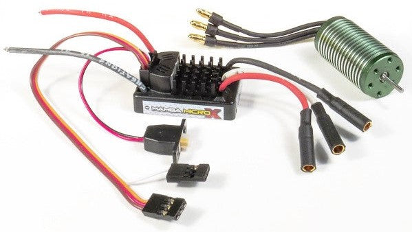 Castle Creations Mamba Micro X Waterproof 1/18th Scale Brushless Combo| HackFab Hobbies