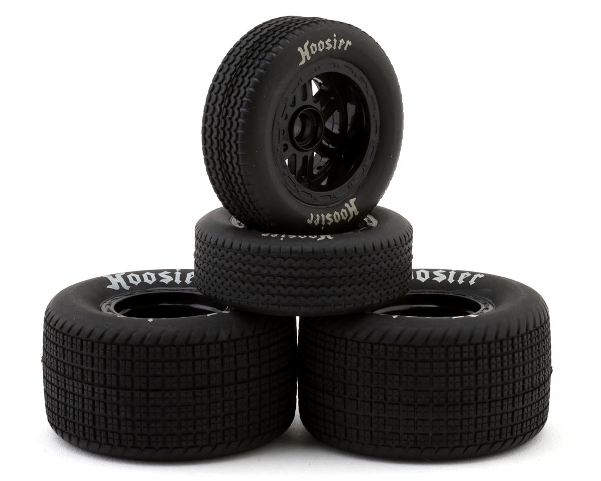 1RC Racing 1/18 Pre-Mounted Hoosier Sprint Tires (Black) (4) (Front ...
