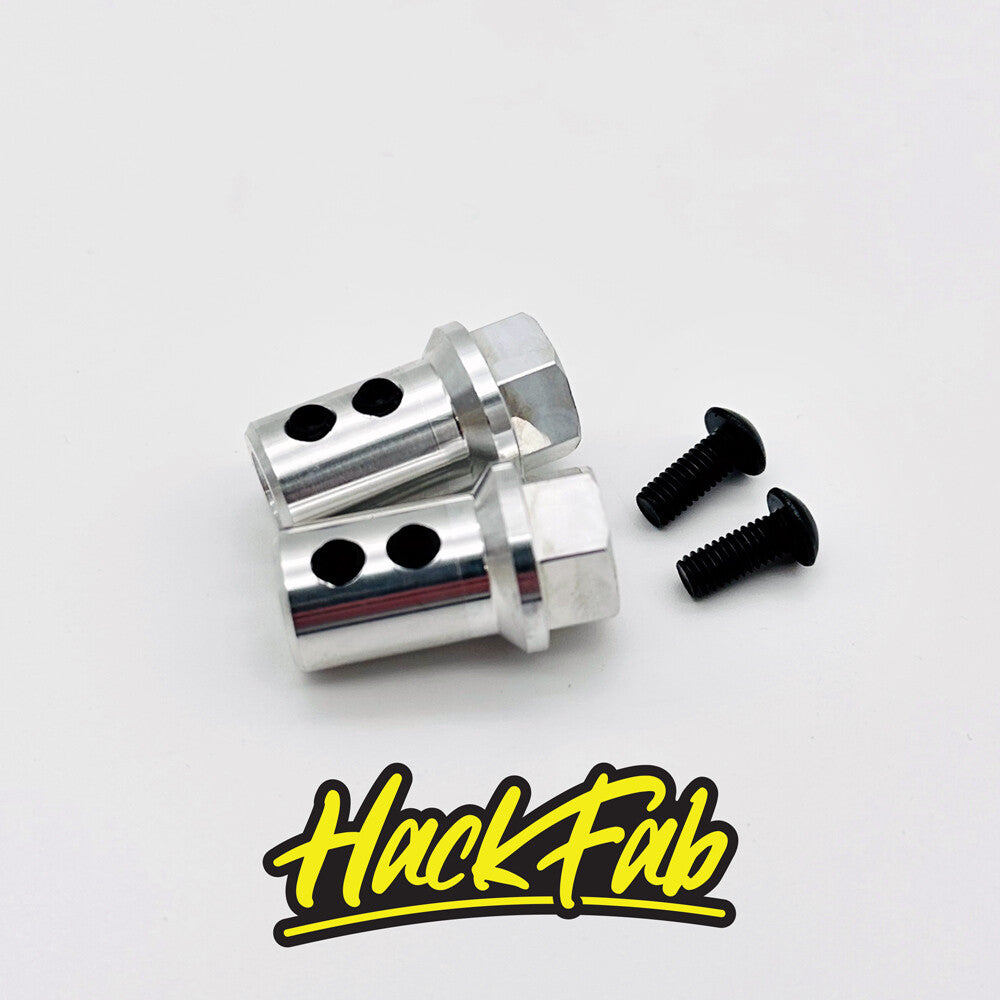 HackFab 12mm Hex Wheel Mount Hub 1/4" bore - 2 Pack| HackFab Hobbies