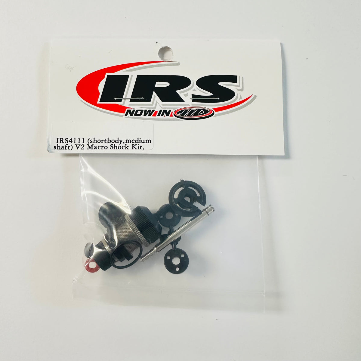 IRS V2 Macro Shock with Stud Cap for Oval Cars, Black (Short Body/Medi ...