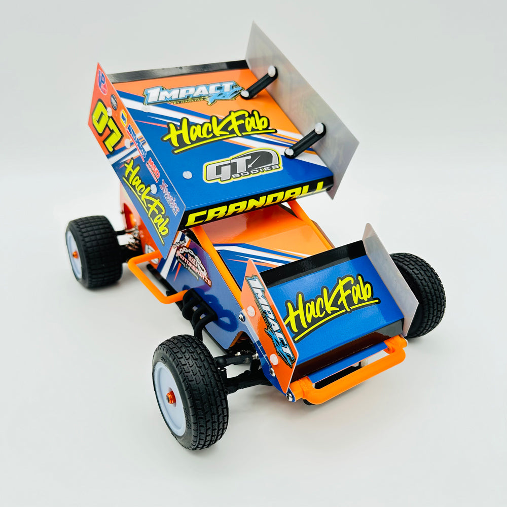 HackFab Blip Front Premounted Mini Oval Tires fits Losi Mini (Super So ...