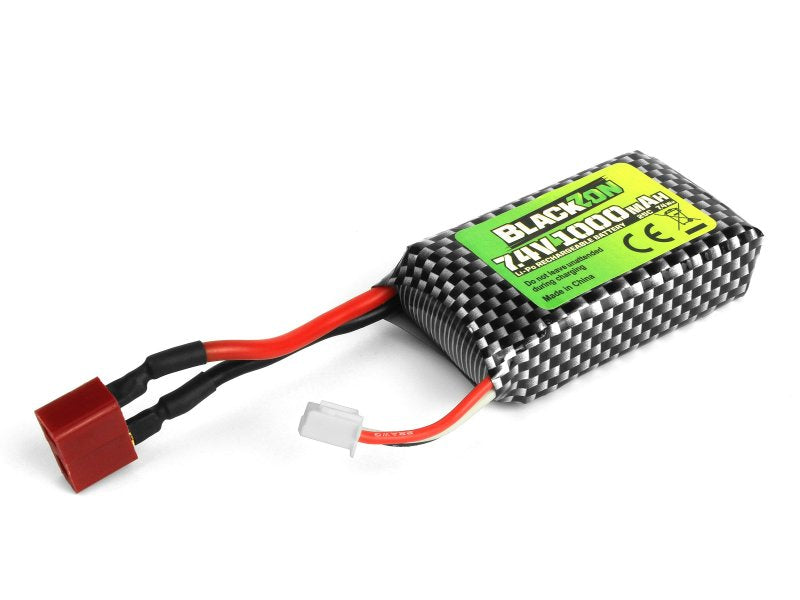 BlackZon Turbo Slyder Battery Pack (LiPo 7.4V, 1000mAh), w/T-Plug ...