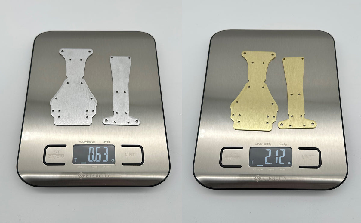 HackFab Brass Chassis Stiffening Plate System (v2.2)| HackFab Hobbies