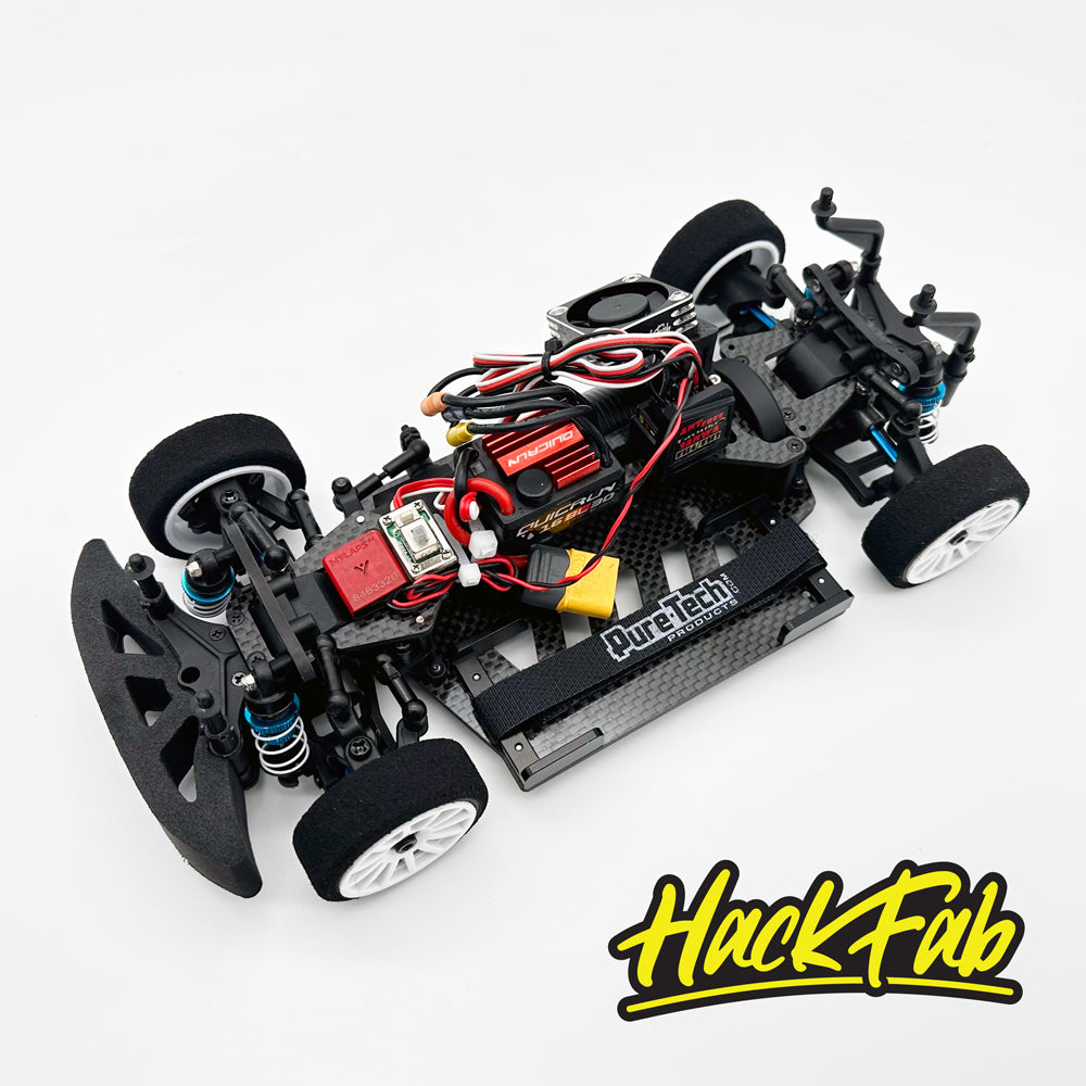 HackFab Carbon Fiber Oval Chassis conversion kit for Latrax Rally (5 c ...
