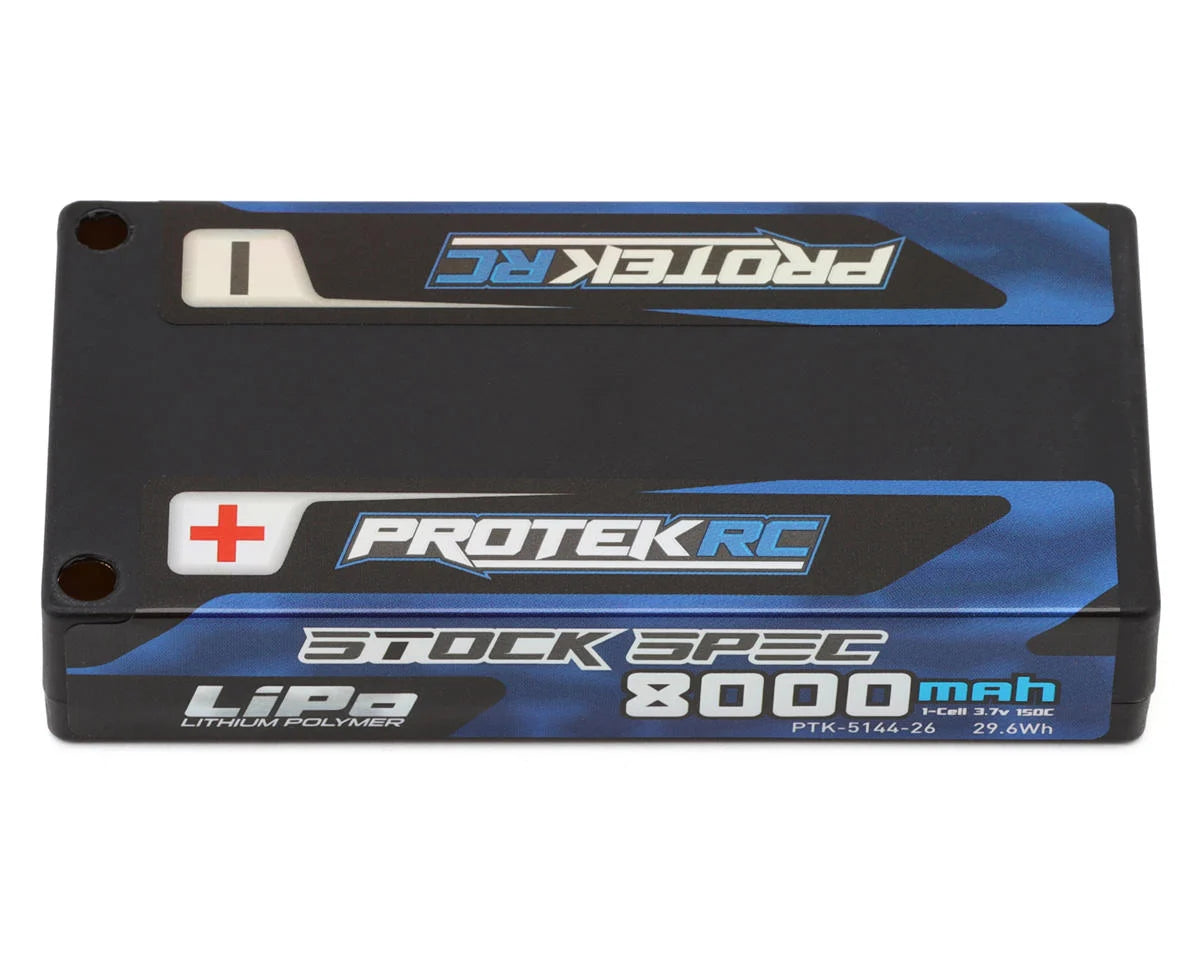 ProTek RC 1S 150C Low IR Si-Graphene "Stock Spec" Shorty LiPo Battery ...
