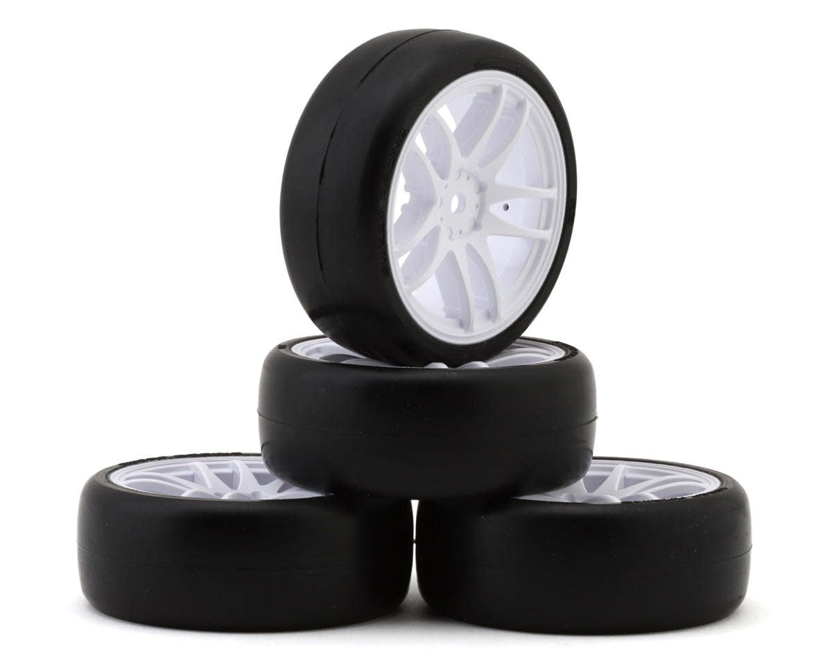 Sweep NX Carpet MED TC tire Preglued 4pc set| HackFab Hobbies