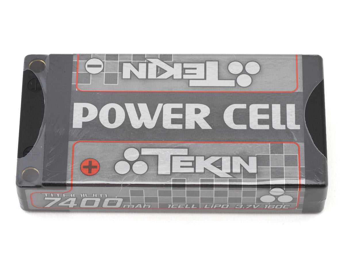 Tekin Titanium Power Cell 1S Shorty LiPo Battery 160C (3.7V/7400mAh) w ...