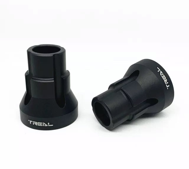 Treal Aluminum 7075 Rear Axle Mount Set 0 Degree for Losi LMT (Black ...