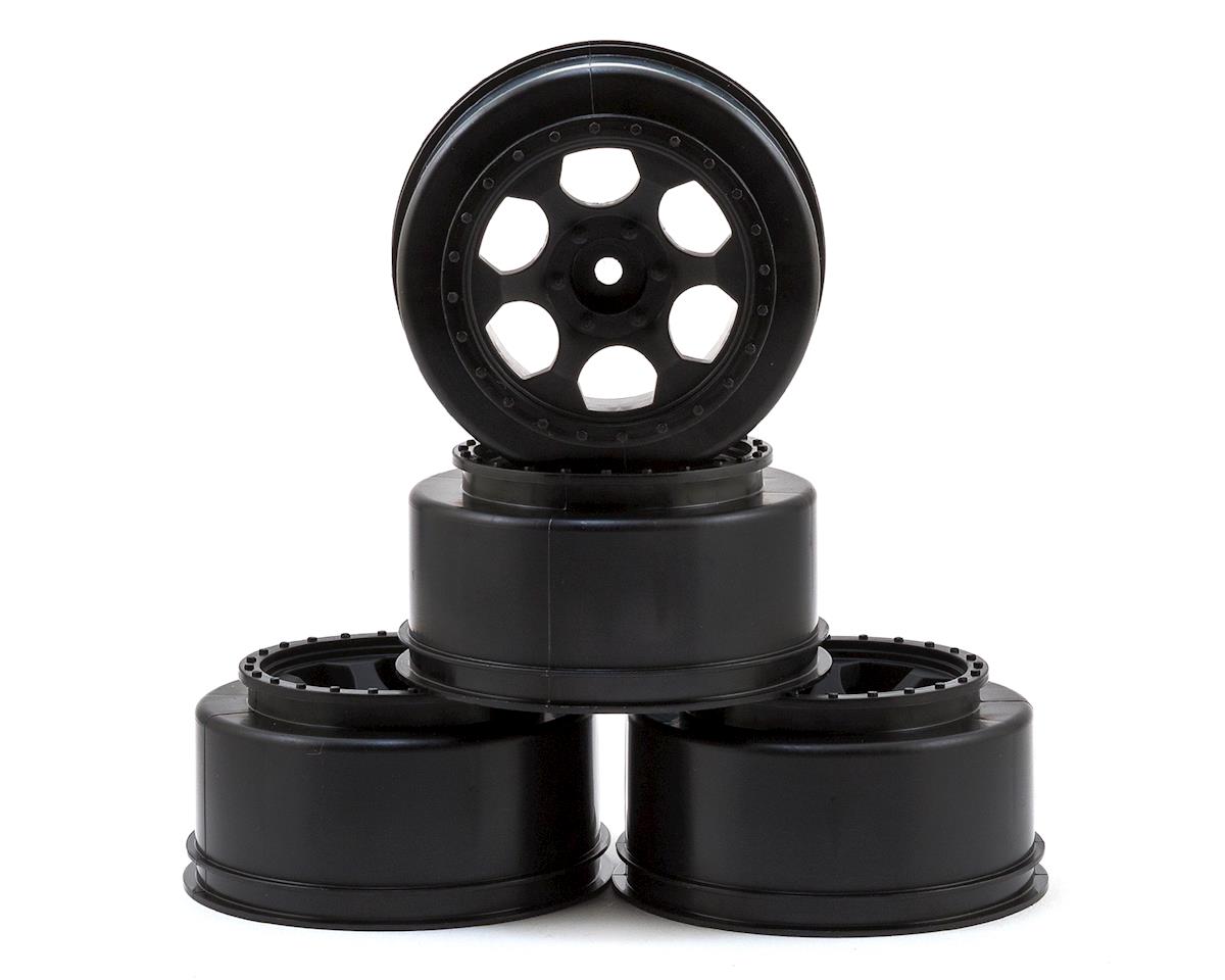 DE Racing 12mm Hex "Trinidad" Short Course Wheels (Black) (4) (Slash F ...