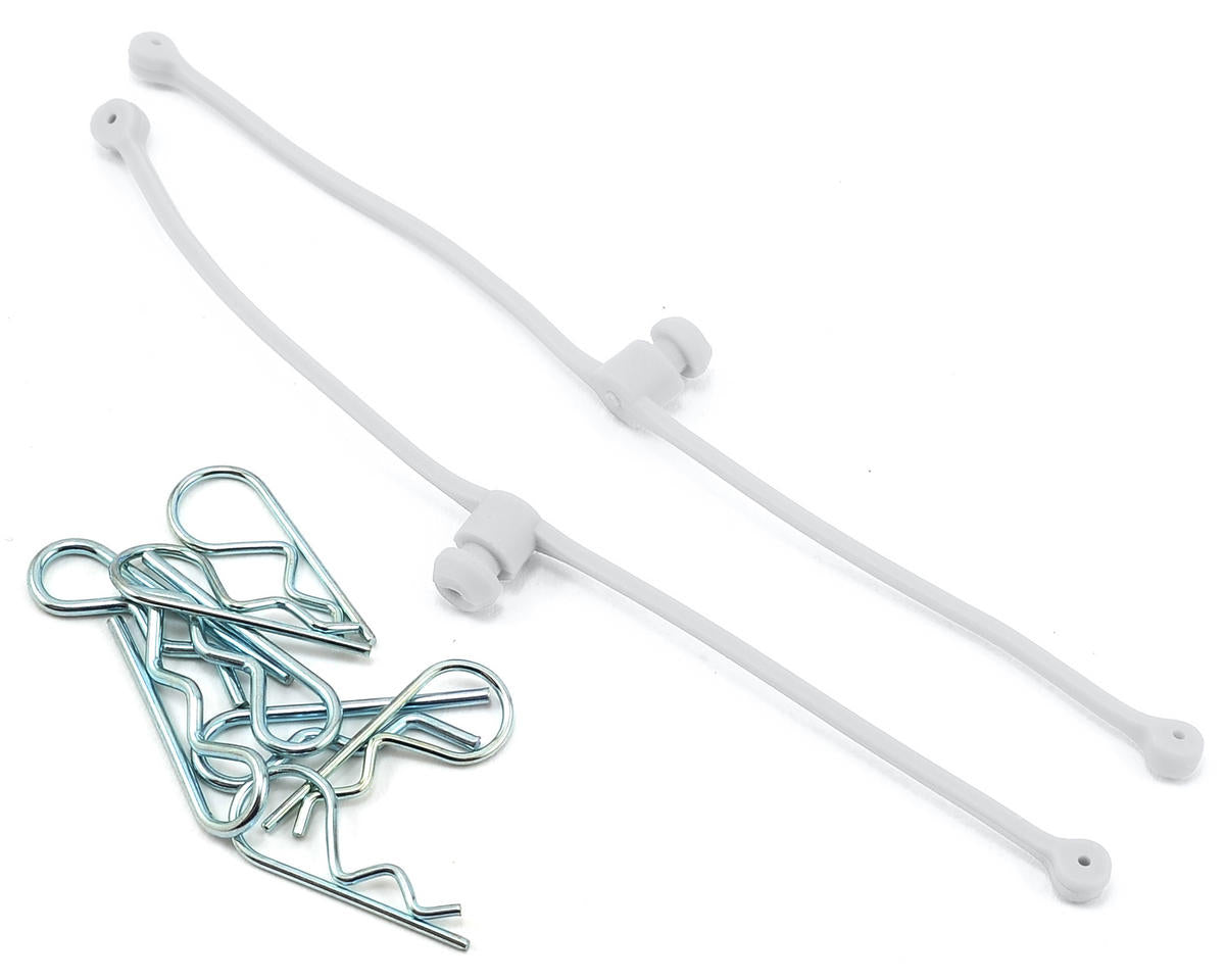 DuBro Body Klip Retainers w/Body Clips (White)| HackFab Hobbies