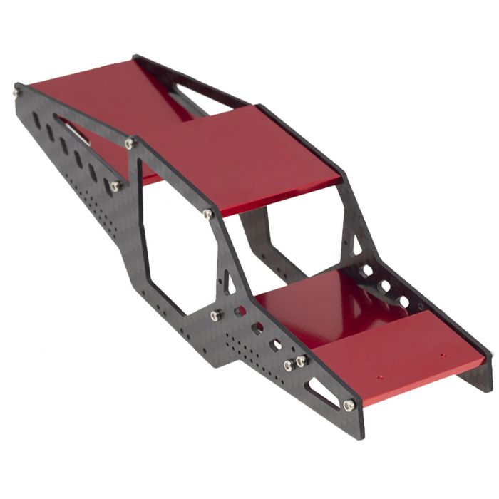 Powerhobby SCX24 Carbon Fiber Aluminum Rock Racer Conversion Chassis K ...